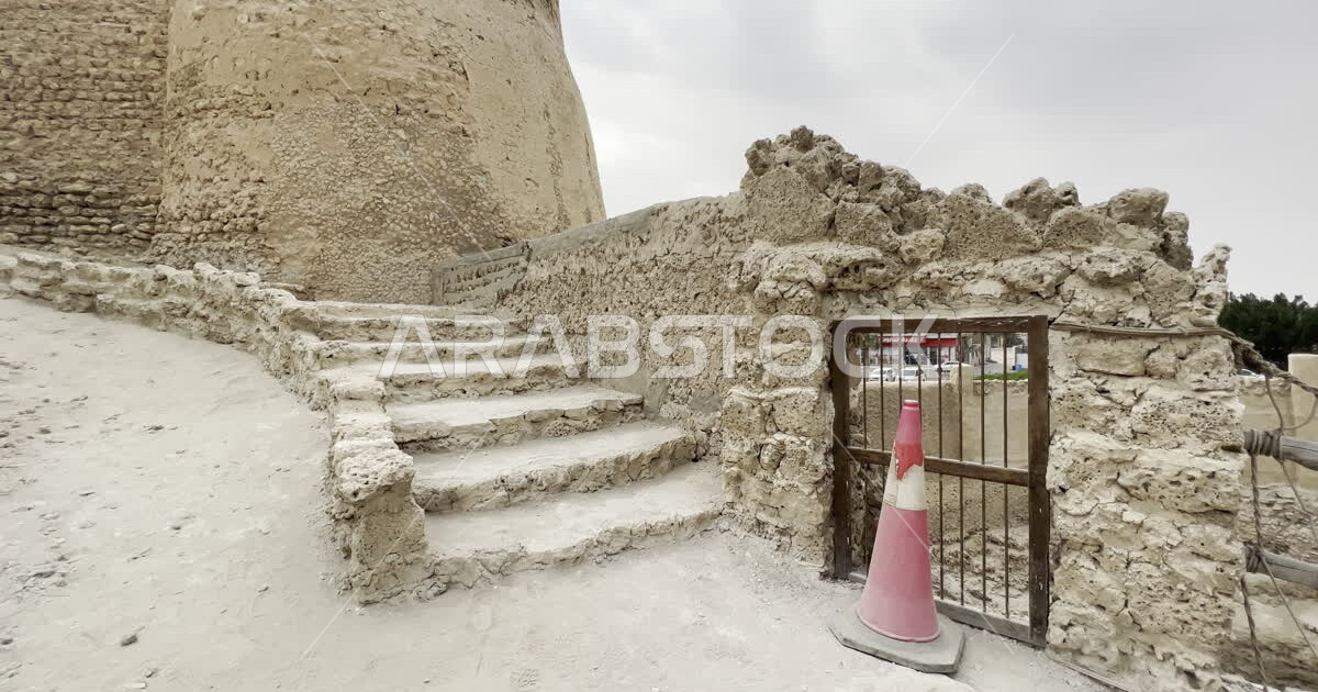 A depiction of Tarut Island in Saudi Arabia, Tarut Castle, which is ...