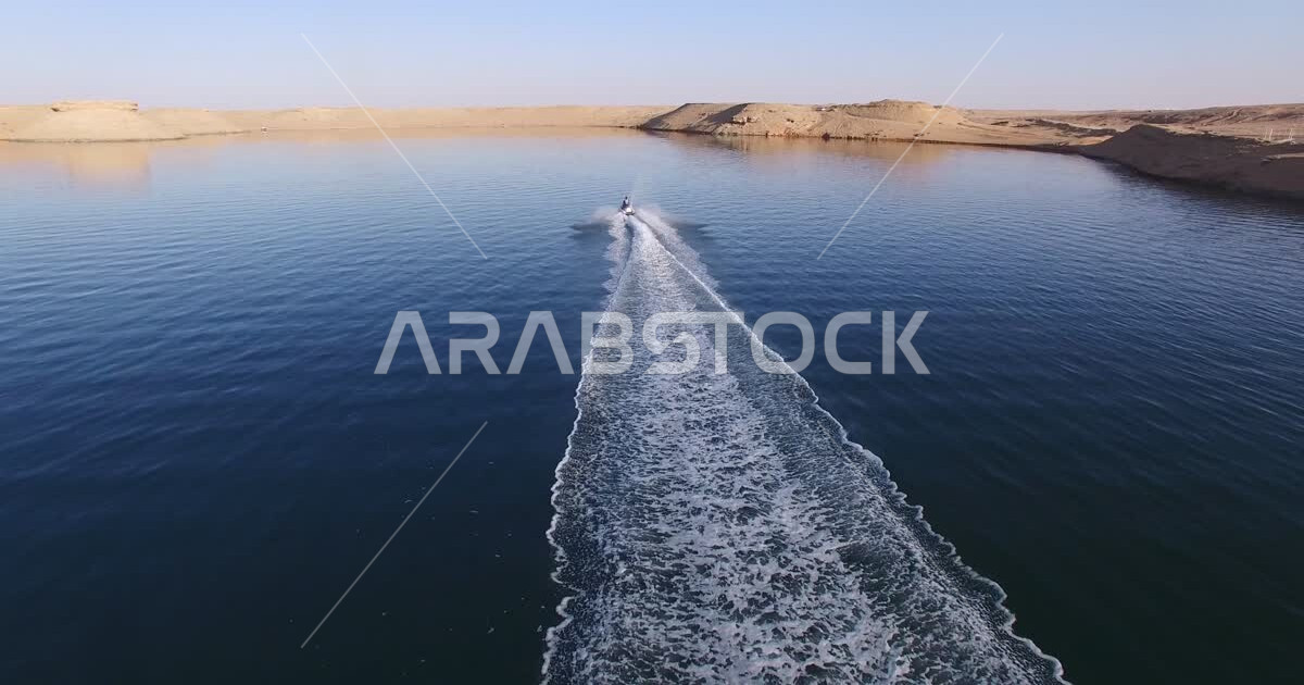 Lake between sand and rocks in Tabuk, Saudi Arabia, Beauty of Tabuk ...