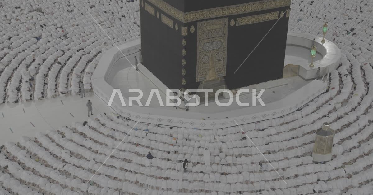 Photography from inside the Great Mosque of Mecca for pilgrims ...