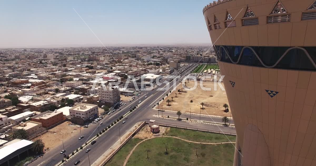 Aerial view of Tabuk Tower, Tabuk Tower in Saudi Arabia, Beauty of ...