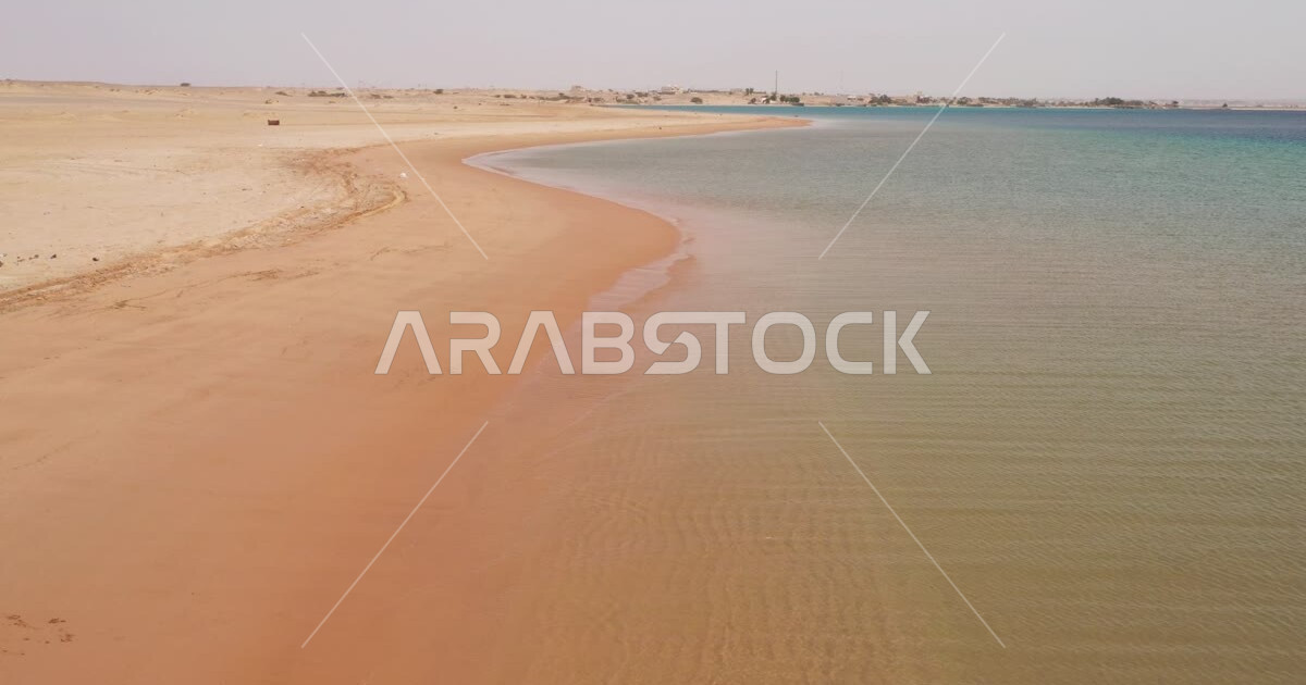 Drone photography from the top of the waters of the Red Sea, the Red ...