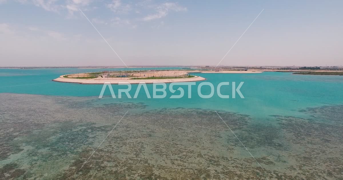 Aerial view of Yanbu city beaches, tourism in Yanbu, Beauty of Yanbu ...