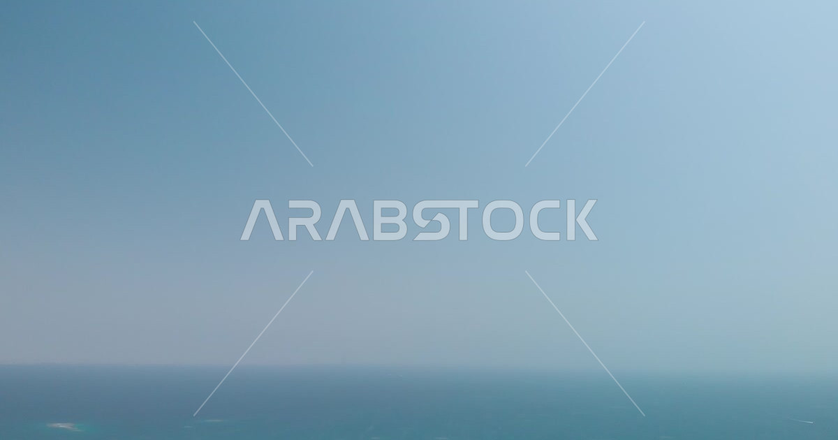 Drone photography from the top of Bayada Island located in the Red Sea ...