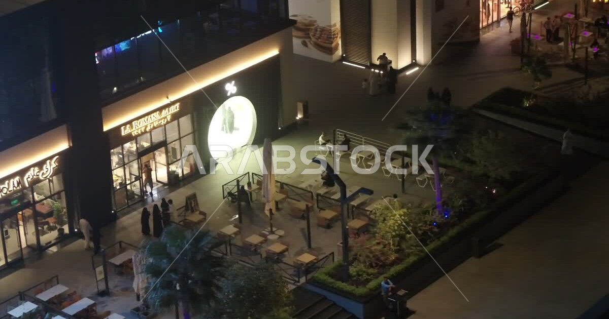 Drone photography from the top of The Zone complex in Riyadh in the ...