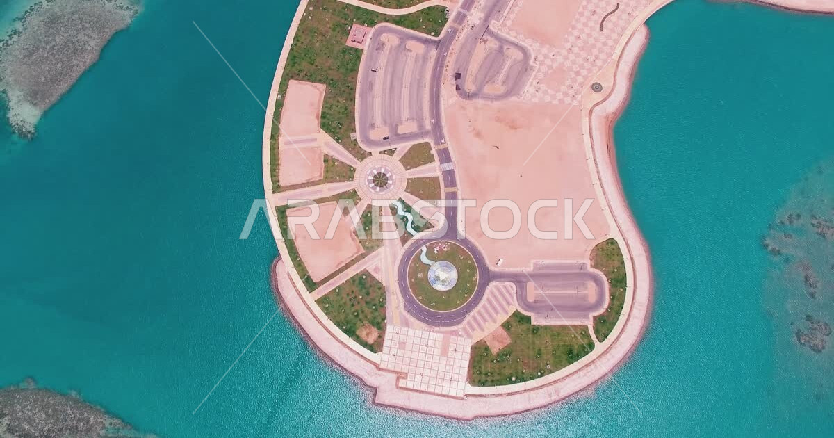 Aerial view of Yanbu city beaches, tourism in Yanbu, Beauty of Yanbu ...