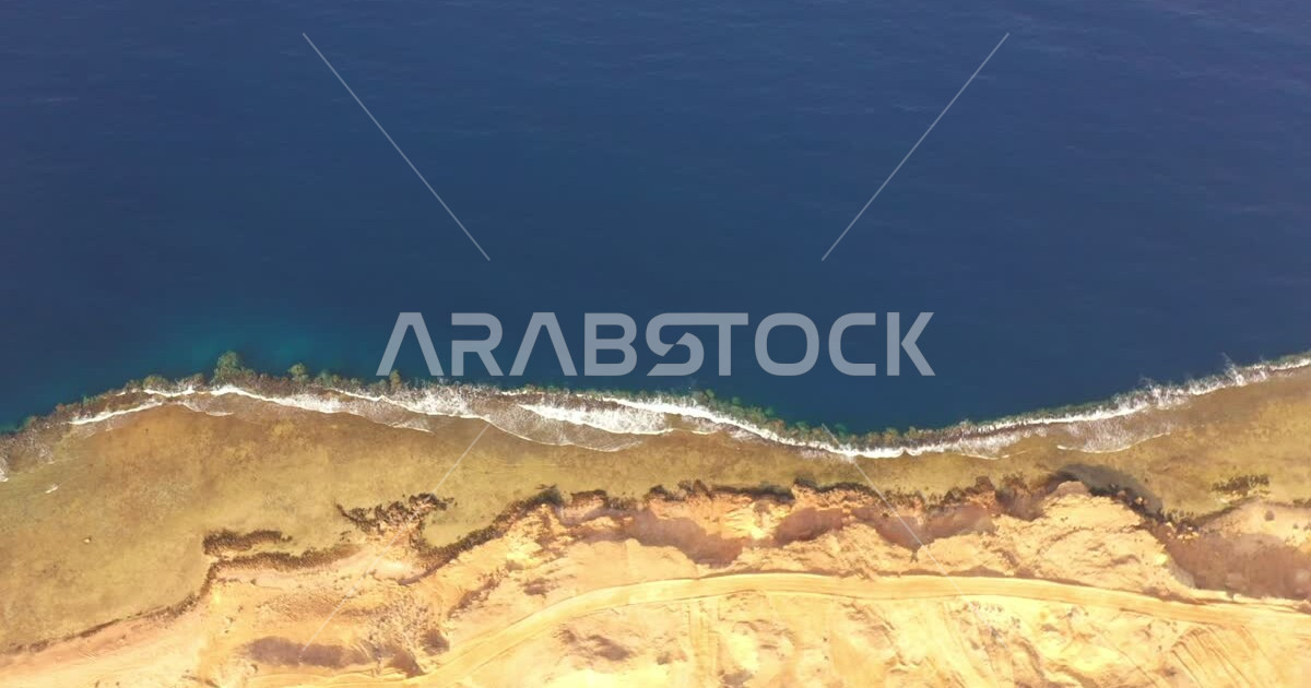 A video from the top of the Amala beaches in Al Wajh Governorate in the ...