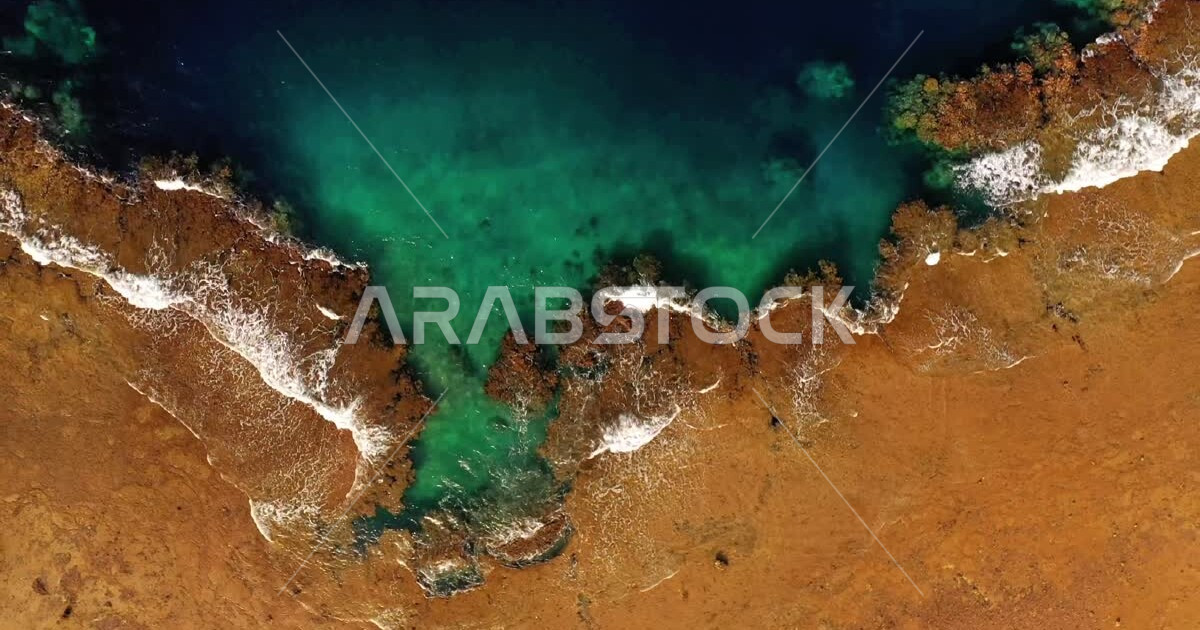 A video from the top of the Amala beaches in Al Wajh Governorate in the ...
