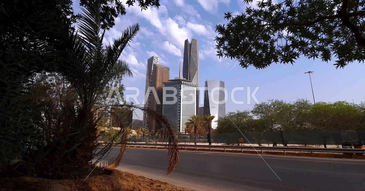 Video shooting of the King Abdullah Financial Center towers in the ...