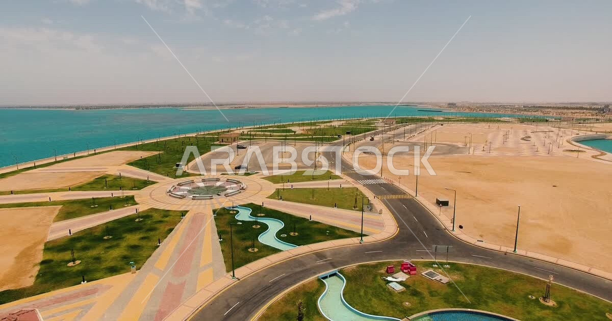 Aerial view of Yanbu city beaches, tourism in Yanbu, Beauty of Yanbu ...