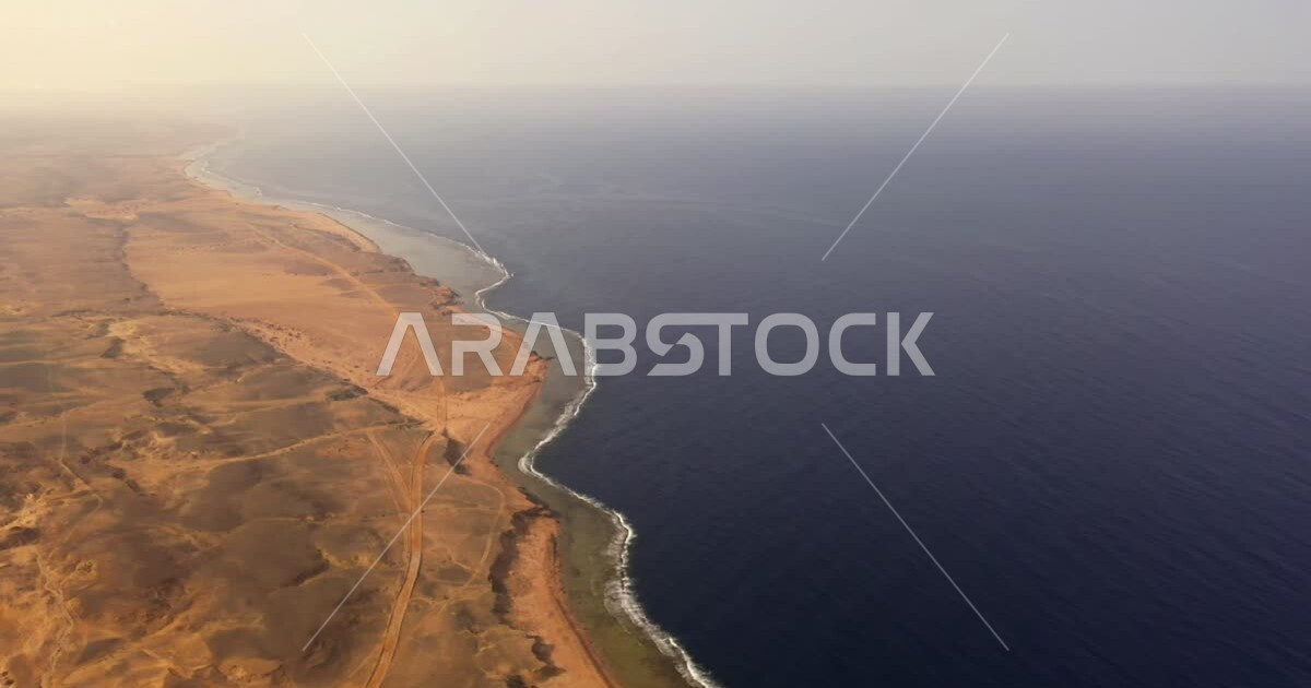 A video from the top of the Amala beaches in Al Wajh Governorate in the ...