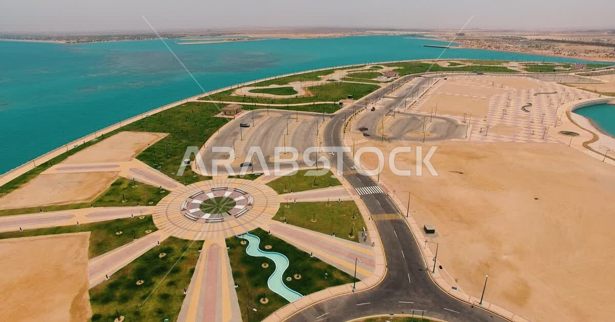 Aerial view of Yanbu city beaches, tourism in Yanbu, Beauty of Yanbu ...