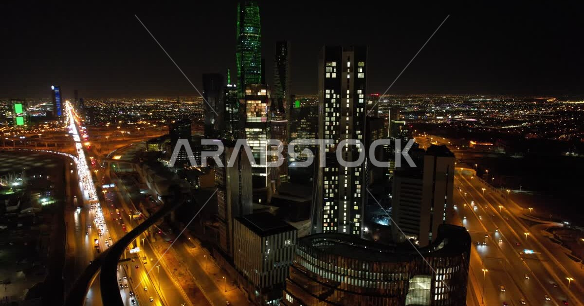 Drone photography of the King Abdullah Financial District (CAFD) in ...
