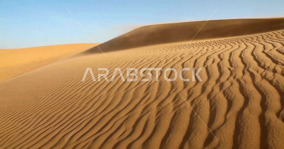 Drone photography on desert areas, sand dunes, tourist places, desert ...