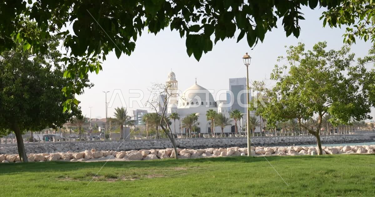 Jawza Al-Qahtani Mosque in the city of Al-Khobar, Saudi Arabia, the ...