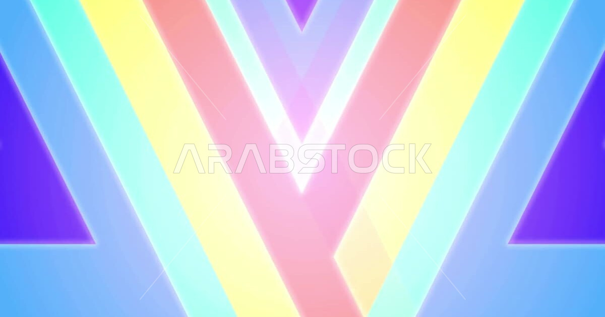 Close-up depiction of colored lines, creative art, fine art, animated ...