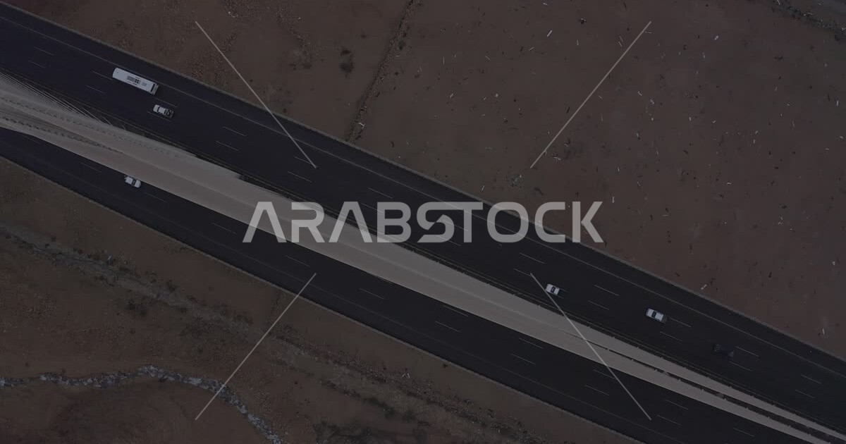 Drone photography of the suspension bridge in Riyadh, Saudi Arabia ...