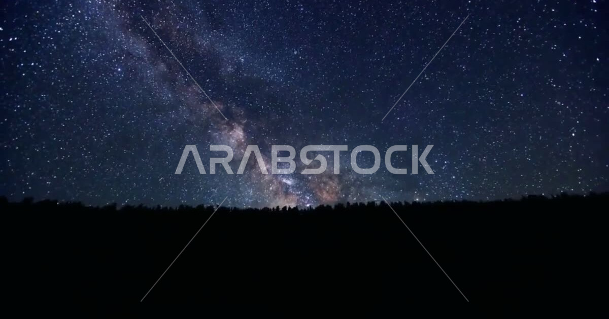 تصوير مقرب لحركة النجوم في الفضاء الخارجي، علم الفضاء، مجرة درب التبانة، الغلاف الجوي، رسوم
