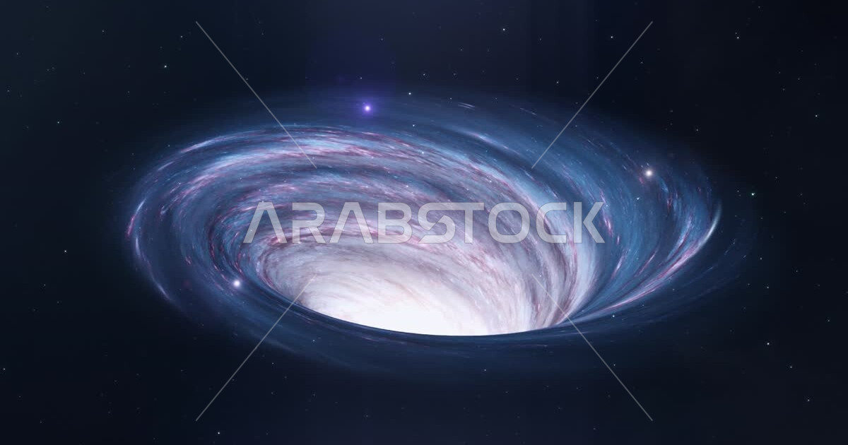 Outer space, black hole, space science, luminous stars, Milky Way ...