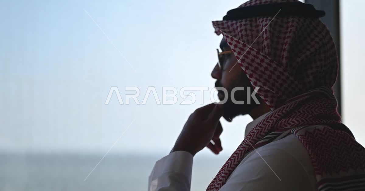 Guessing, deep contemplation and analysis, a close-up depiction of a ...