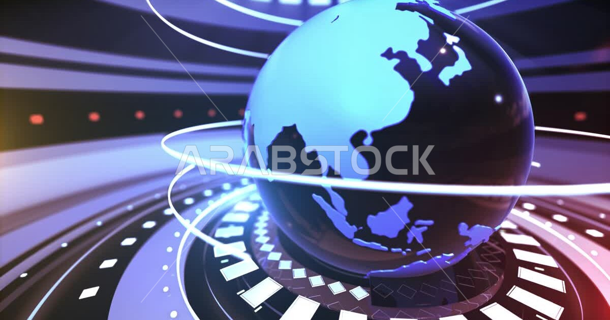 Intro template breaking news editorial, using graphic technology to ...