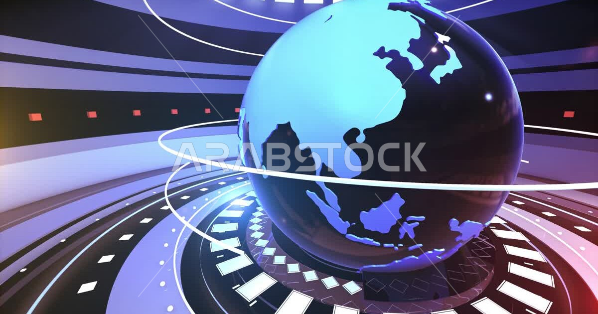 Intro template breaking news editorial, using graphic technology to ...