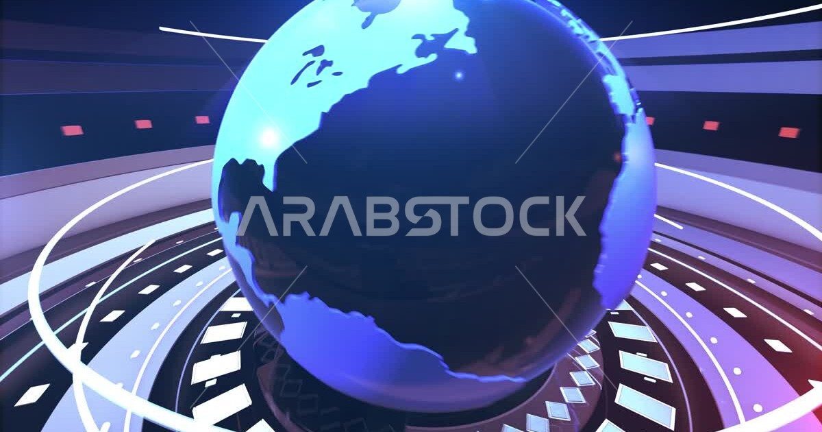 Intro template breaking news editorial, using graphic technology to ...