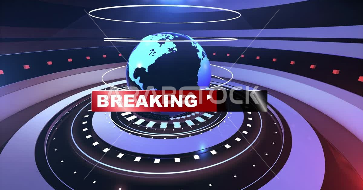 Intro template breaking news editorial, using graphic technology to ...