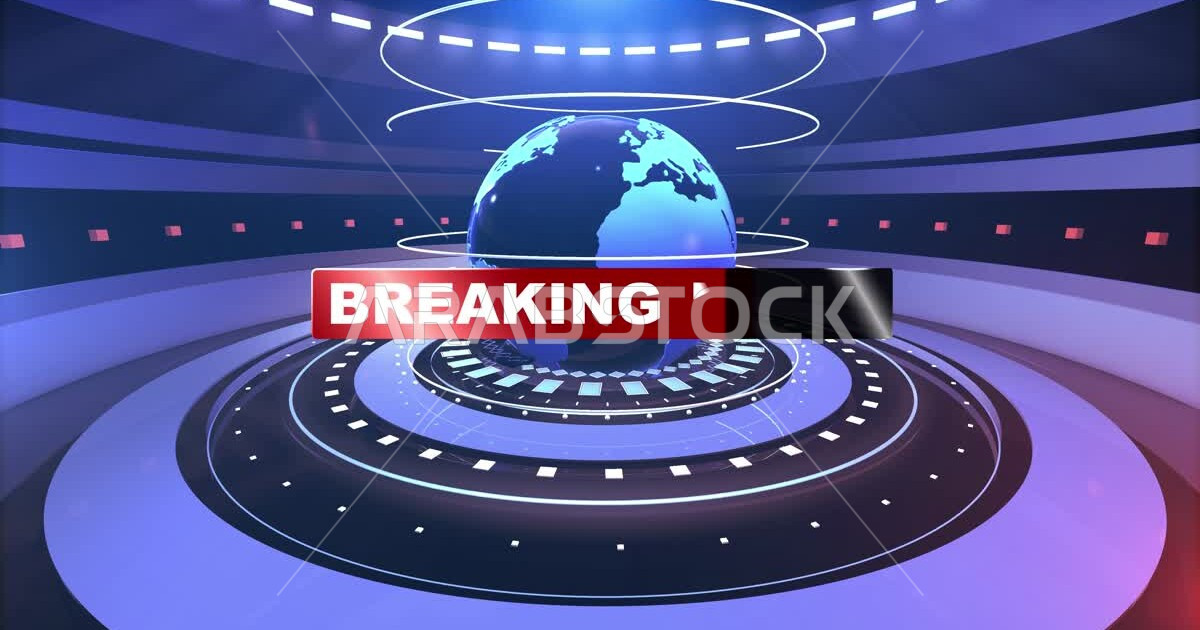 Intro template breaking news editorial, using graphic technology to ...