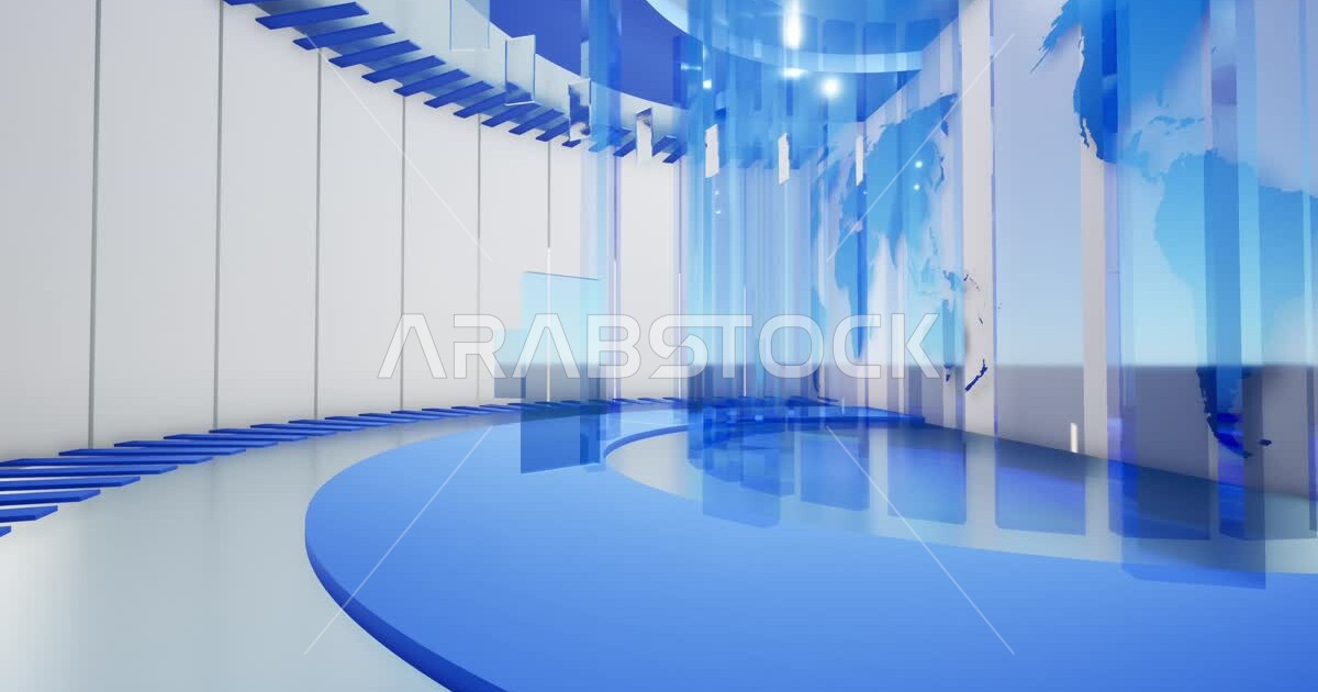 Newsletter intro template, using graphic technology to present news ...