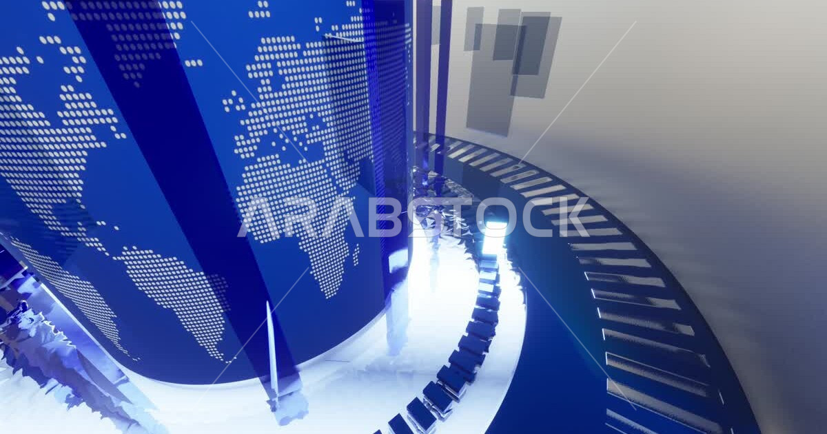 Newsletter intro template, using graphic technology to present news ...