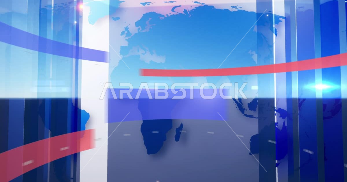 Newsletter intro template, using graphic technology to present news ...