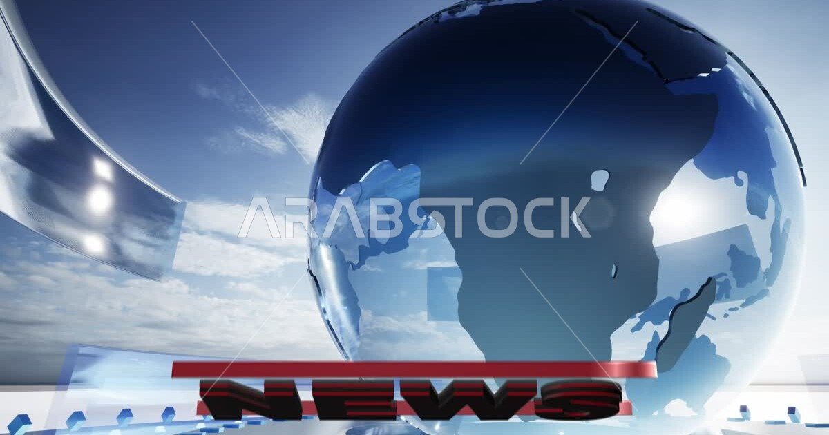 Newsletter intro template, using graphic technology to present news ...