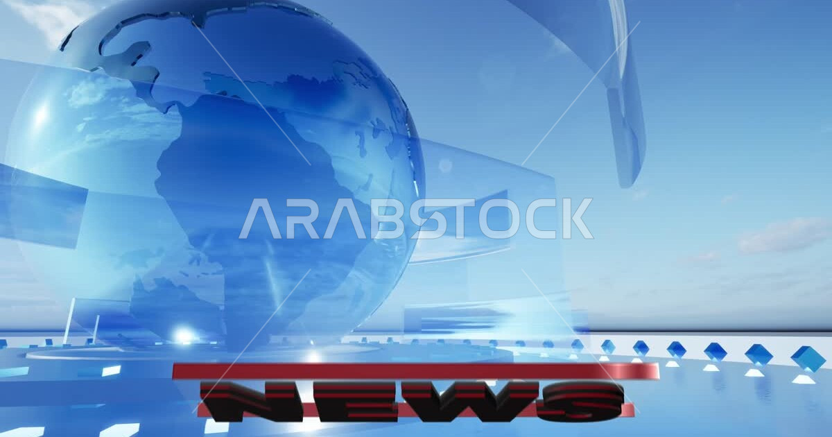 Newsletter intro template, using graphic technology to present news ...