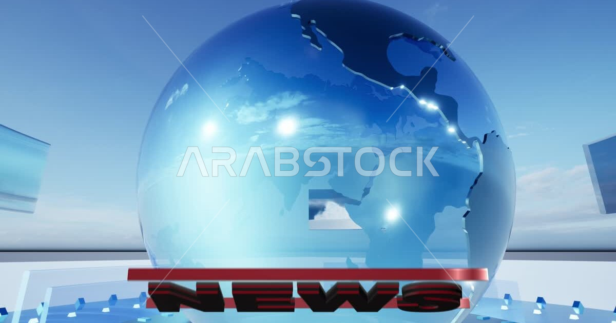 Newsletter intro template, using graphic technology to present news ...