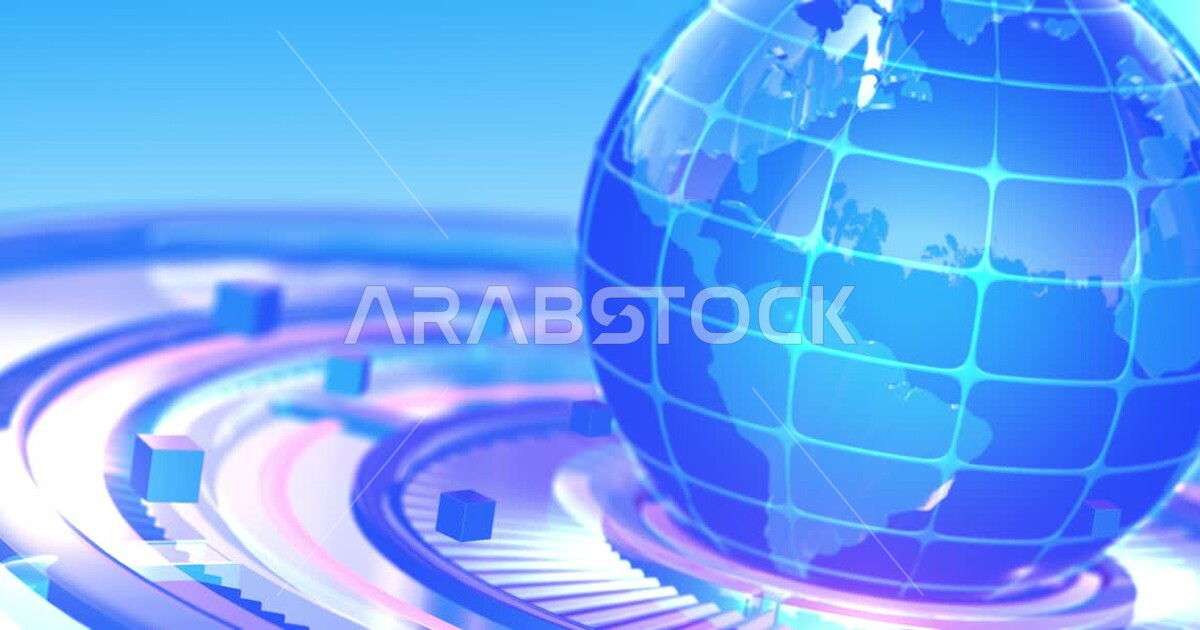 Newsletter intro template, using graphic technology to present news ...