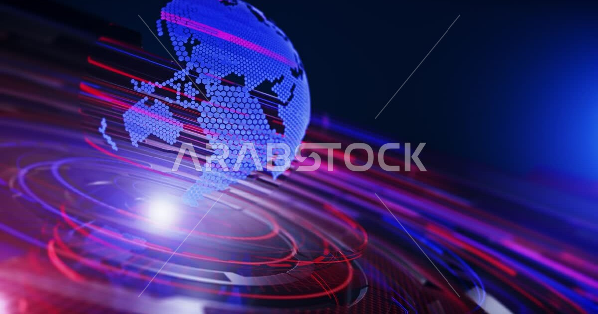 Newsletter intro template, using graphic technology to present news ...