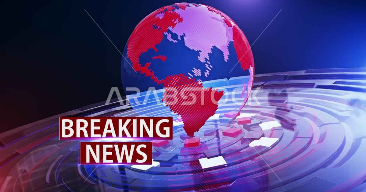 Newsletter intro template, using graphic technology to present news ...