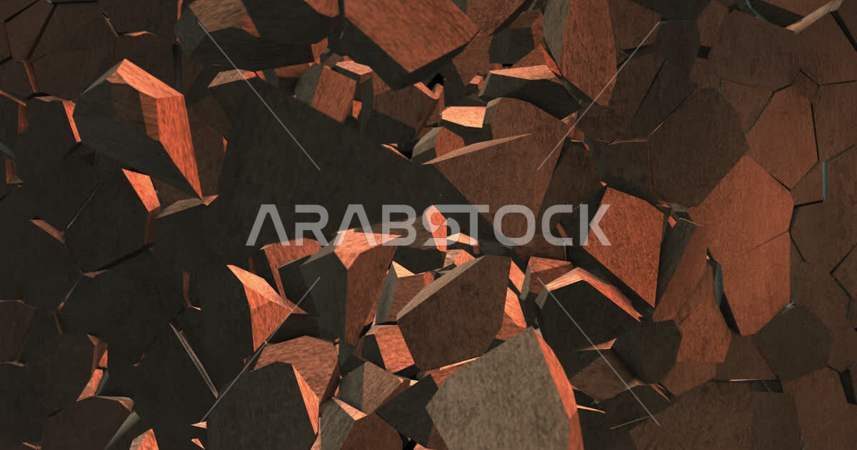 3d video of cement wall crash, crushed stone, wall collapse, animation ...