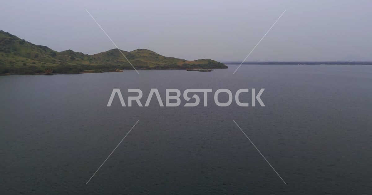 Drone photography of the picturesque nature in the Jizan Valley in the ...