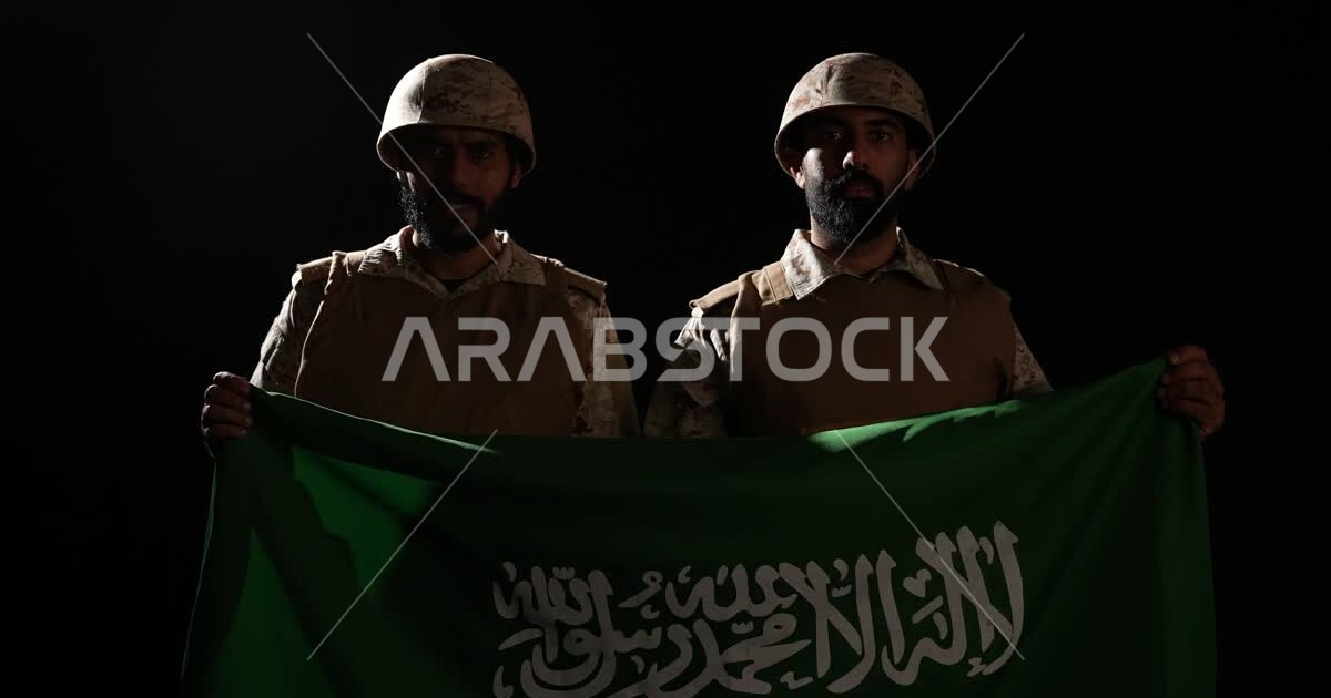 Croma for two Saudi Arabian Gulf security men in military dress ...