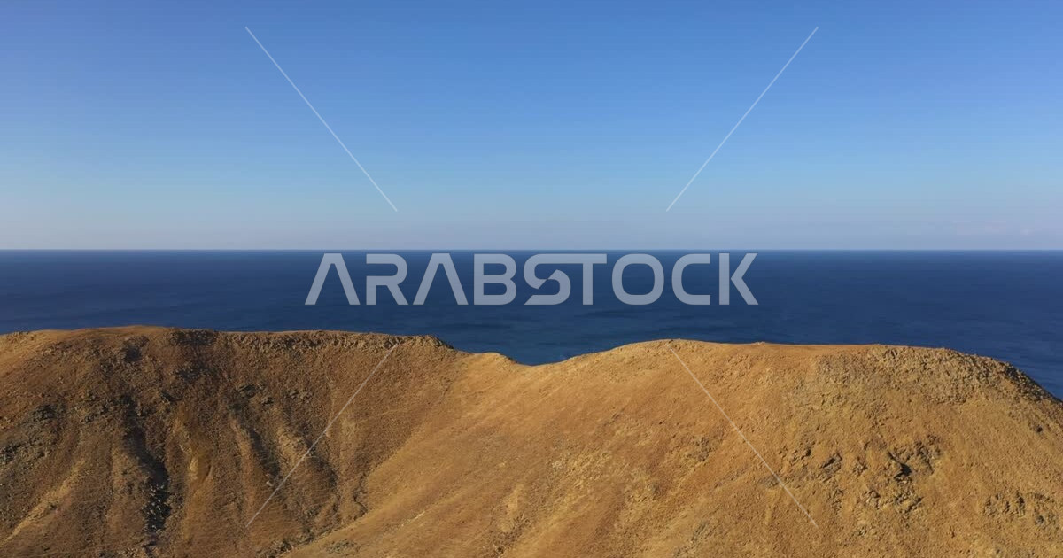 Drone photography of the beaches of the Red Sea in the northwestern ...