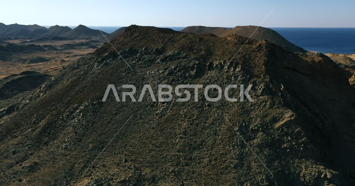 Drone photography of the beaches of the Red Sea on the northwestern ...