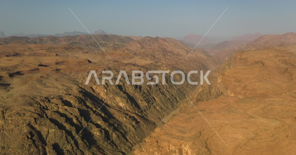 Drone photography of Shaqri Shaqri in Tabuk, Saudi Arabia, mountain ...