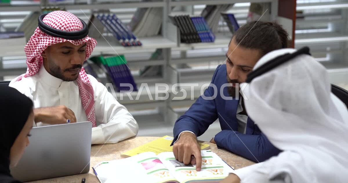 Saudi and Gulf Arab students at the university, sharing academic ...