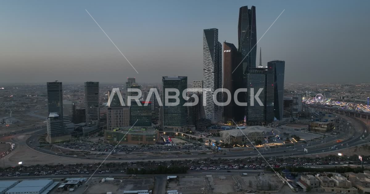 Drone photography of the King Abdullah Financial District (KAFD) in ...
