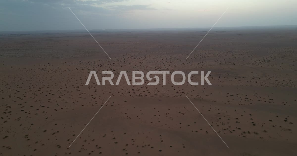 Drone photography of desert areas in the Kingdom of Saudi Arabia, sand ...