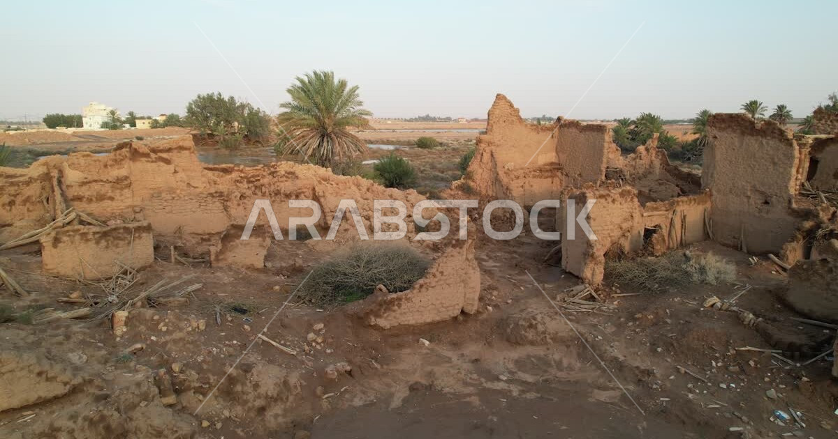 Ancient heritage buildings made of clay in the Kingdom of Saudi Arabia ...