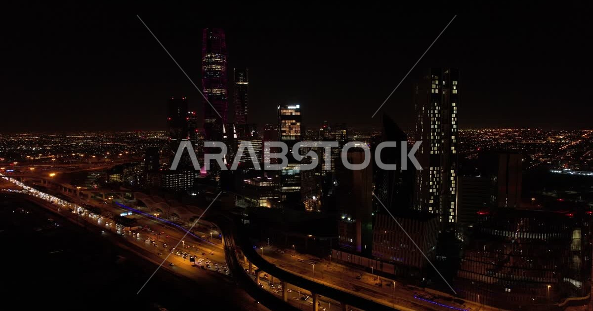 Drone photography of King Abdullah Financial District (KAFD) in Riyadh ...