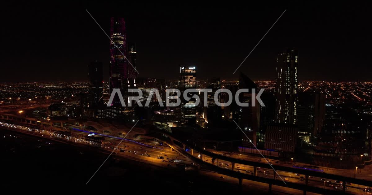 Drone photography of King Abdullah Financial District (KAFD) in Riyadh ...