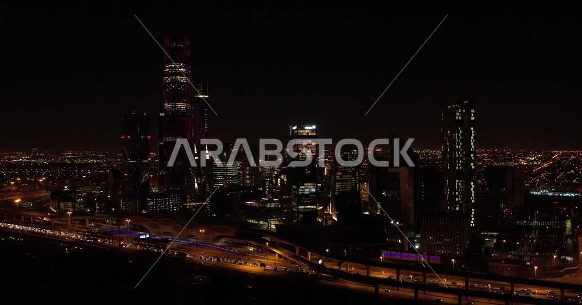 Drone photography of King Abdullah Financial District (KAFD) in Riyadh ...